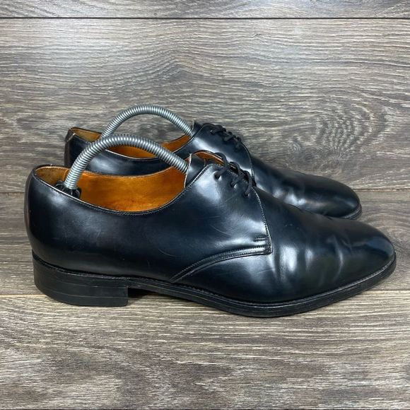 Loake | Shoes | Loake Last Black Leather Derbys Oxfords Dress Shoes ...